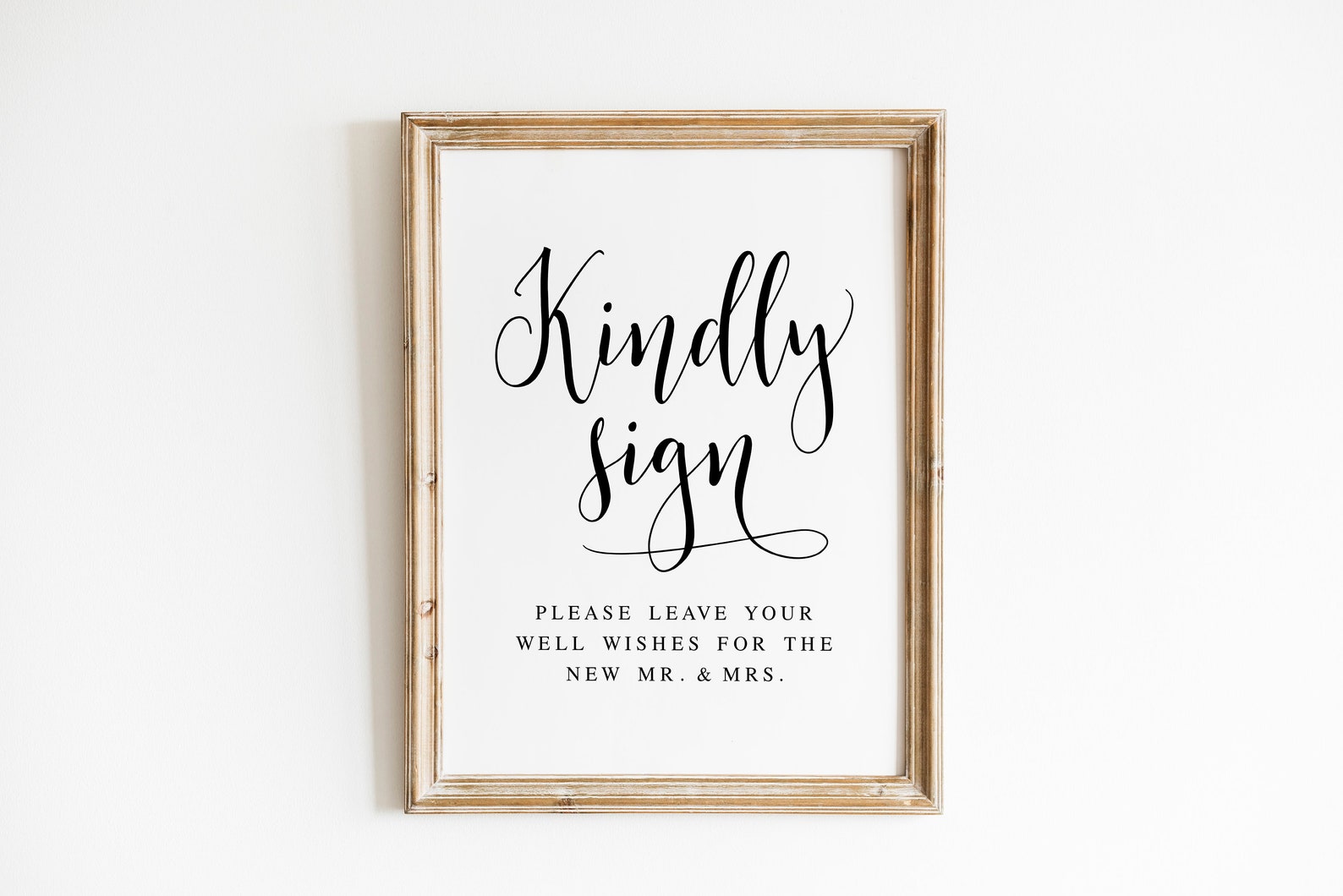 Kindly Sign Please Leave Your Well Wishes for the New Mr and - Etsy