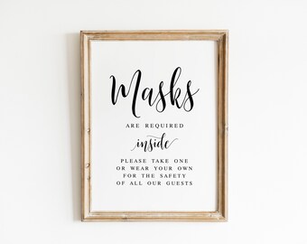 Wedding Mask Sign - Etsy