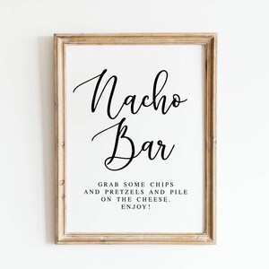Nacho Bar Sign, Grab Yourself Some Chips and Pretzels and Pile on ...