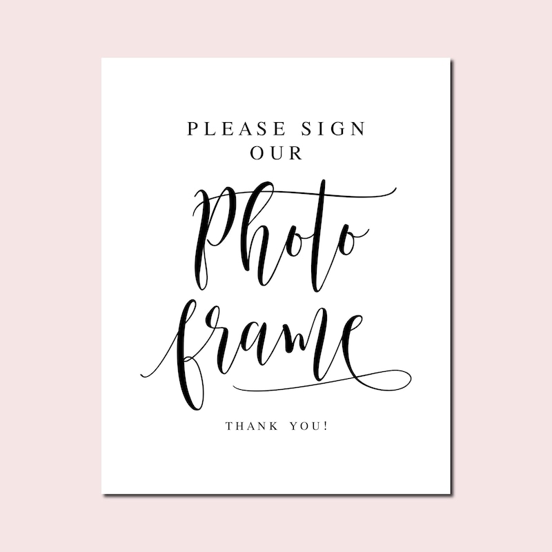 Sign Our Photo Frame - Etsy