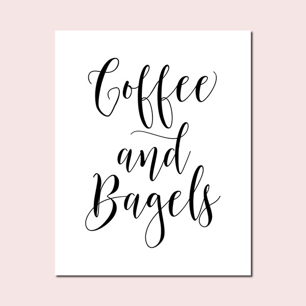Bagel Bar Sign - Etsy