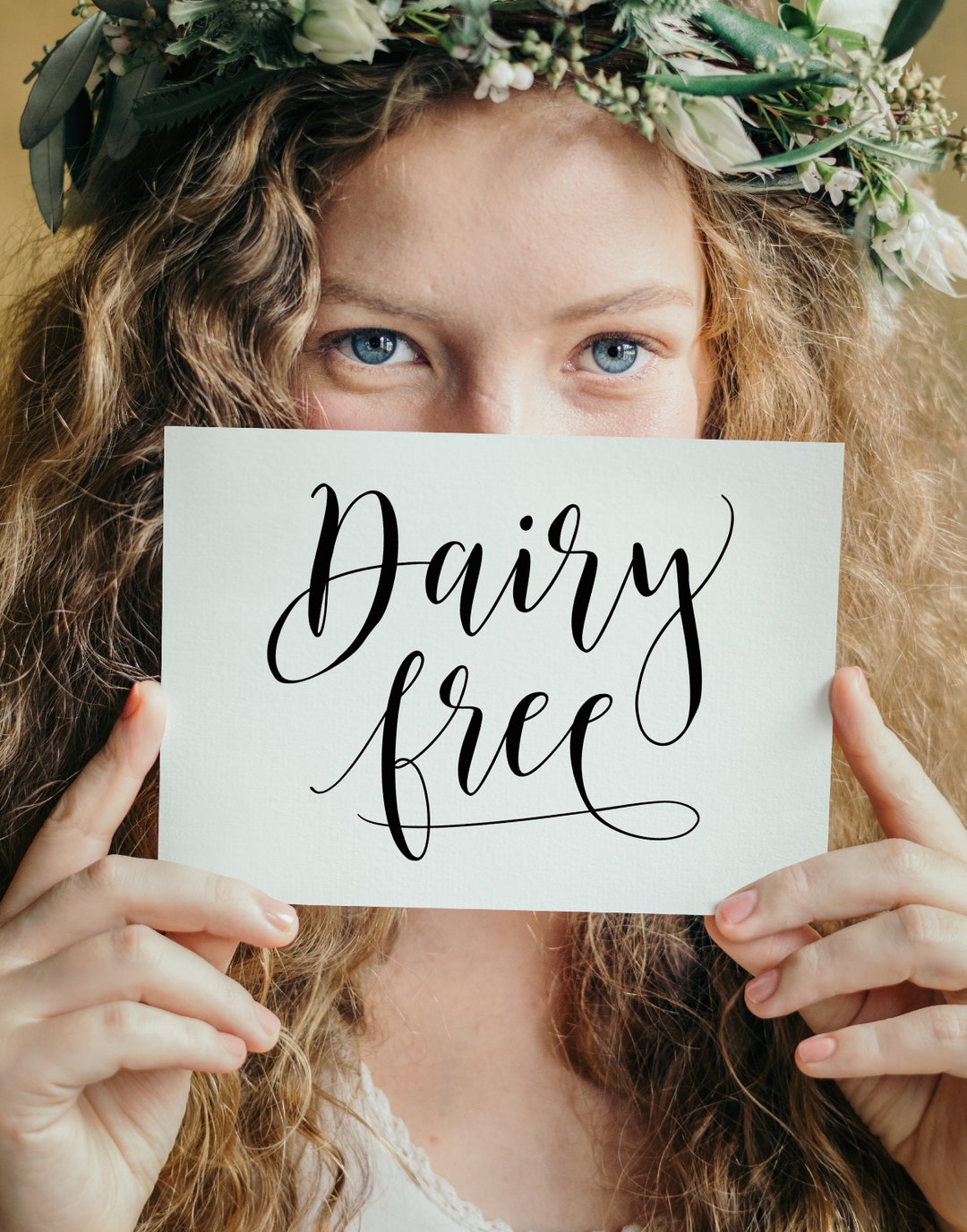 Dairy Free Sign, Wedding Signs, Dairy Free Table Sign, Dairy Free Cake ...