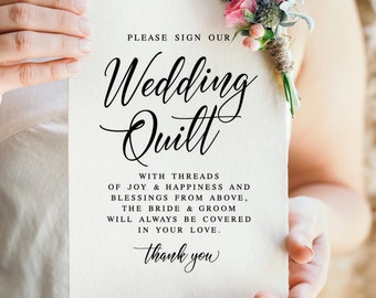 Please Sign Our Guest Quilt Wedding Quilt Guestbook - Etsy