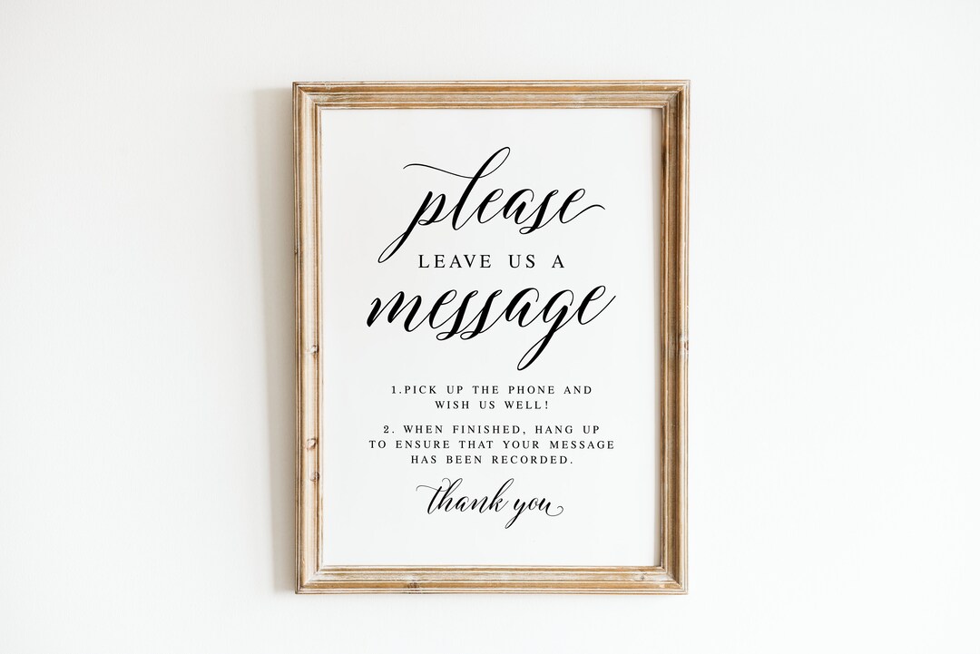 Please Leave Us A Message, Audio Guestbook Sign, Audio Guest Book ... Please Leave Us A Message, Audio Guestbook Sign, Audio Guest Book ...