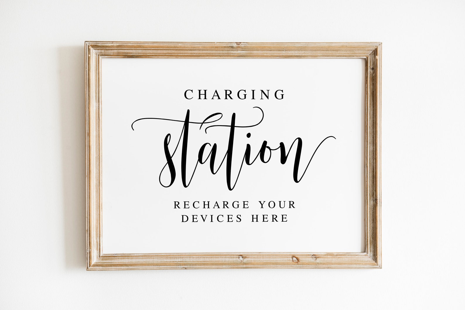 Charging Station Recharge Your Devices Here Wedding Signs | Etsy