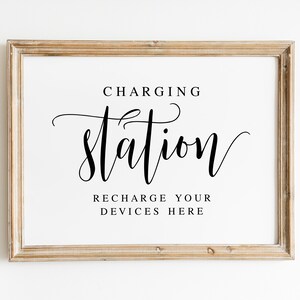 Charging Station, Recharge Your Devices Here, Wedding Signs, Wedding ...