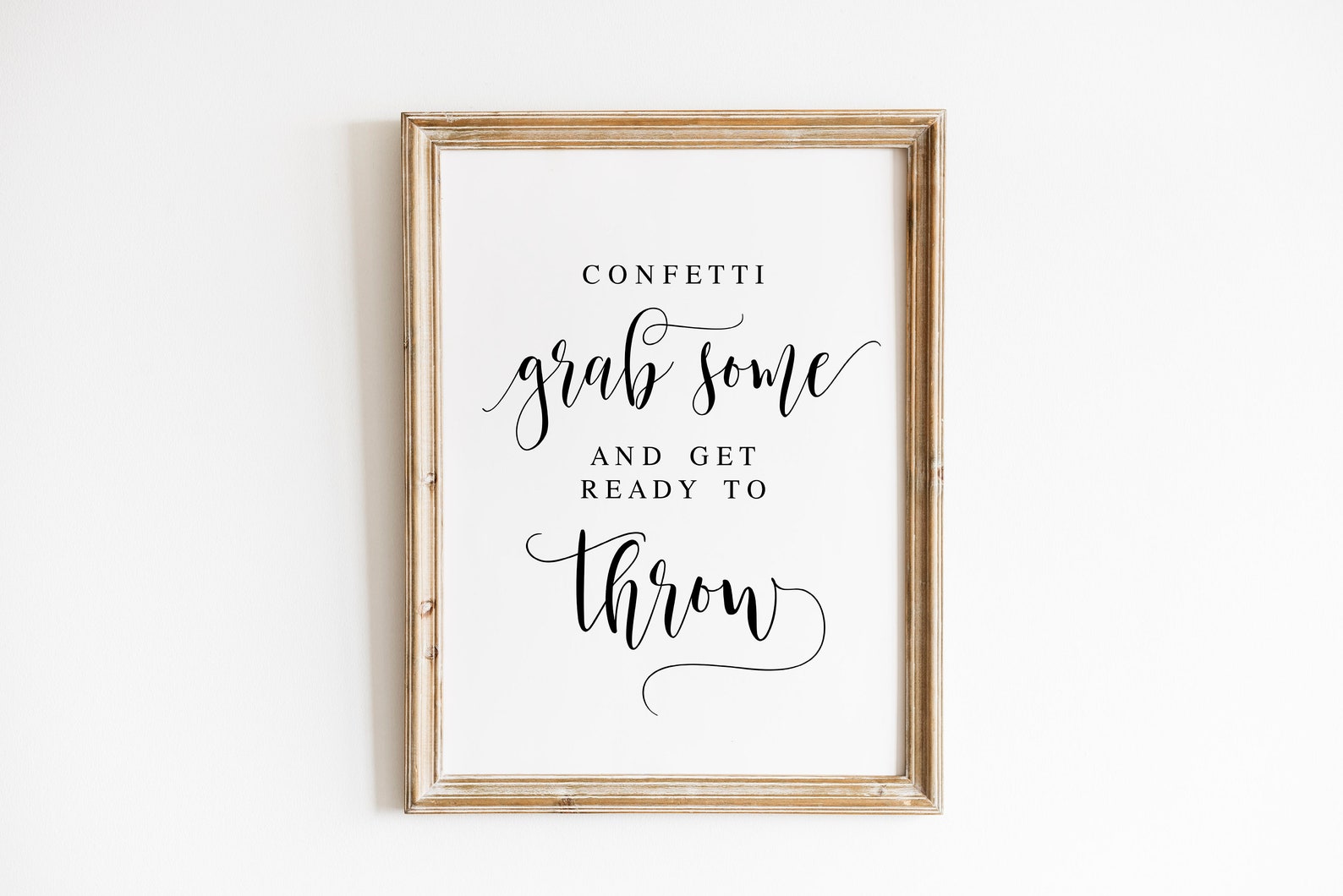 Confetti Sign Confetti Grab Some and Get Ready to Throw - Etsy