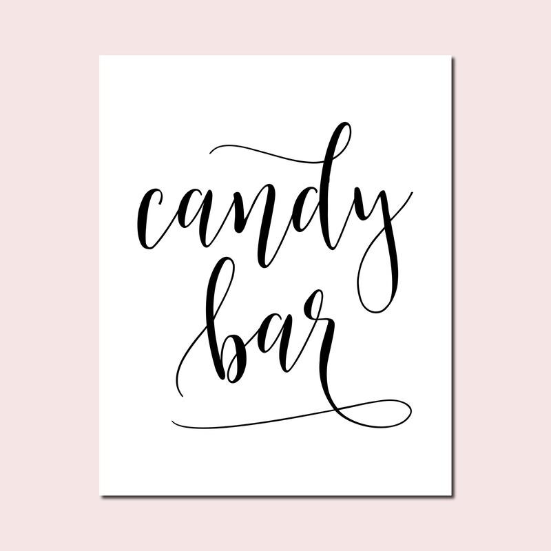 Candy Table Signs - Etsy