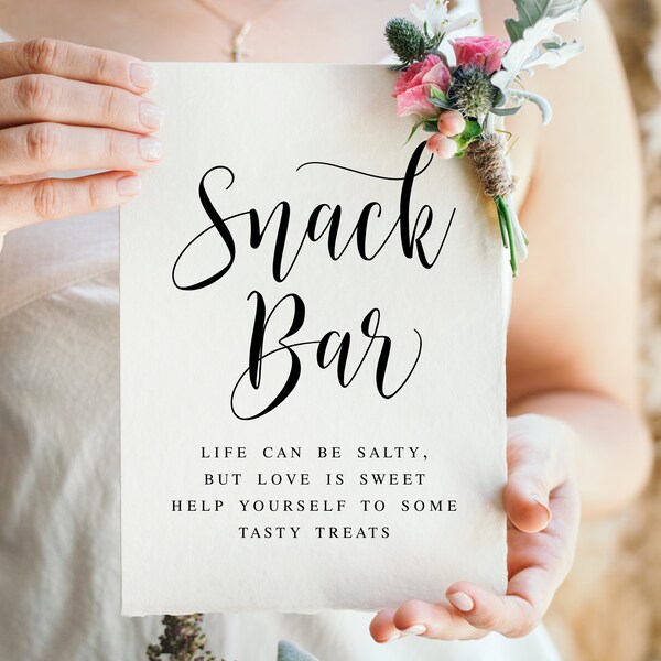 Snack Bar Sign - Etsy