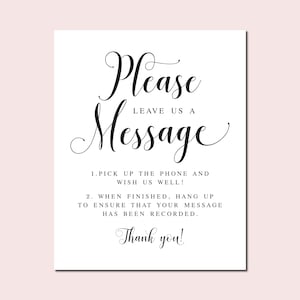 Wedding Audio Guestbook Sign: Please Leave a Message (digital Download ...