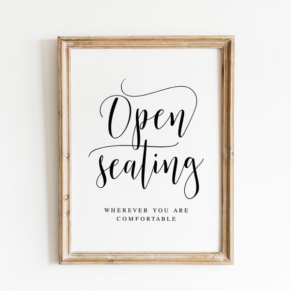 No Seating Plan Sign - Etsy