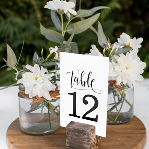 Wedding Table Numbers 1-12, Wedding Signs, Wedding Signage, Table ...