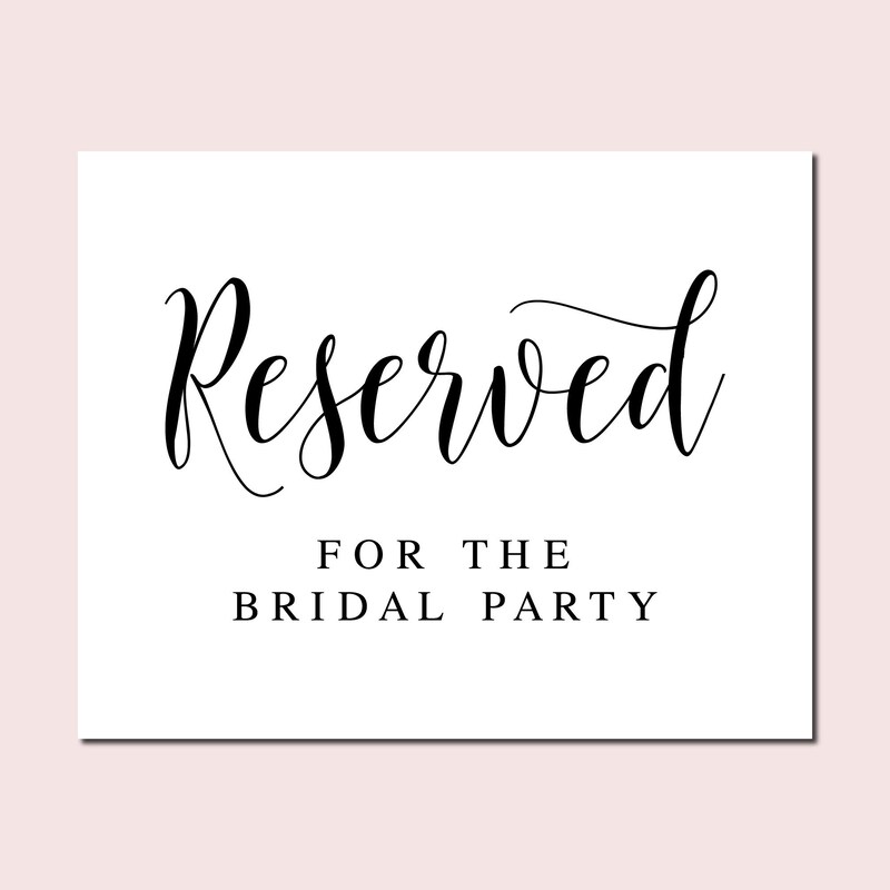 Bridal Party Sign - Etsy