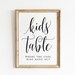 Kids Table, Where the Cool Kids Hang Out, Wedding Signs, Wedding ...