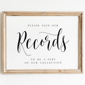 Please Sign Our Records to Be A Part of Our Collection, Records ...