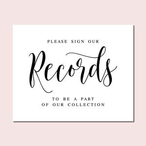 Please Sign Our Records to Be A Part of Our Collection, Records ...