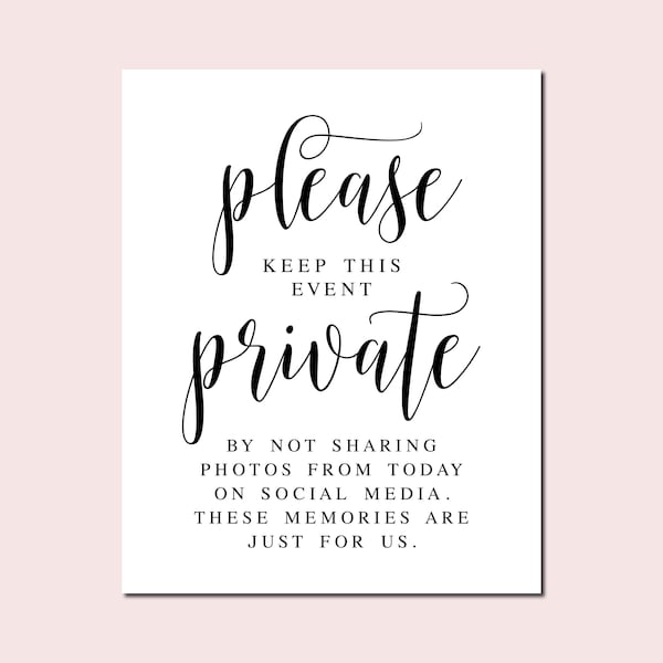 Private Event Sign - Etsy