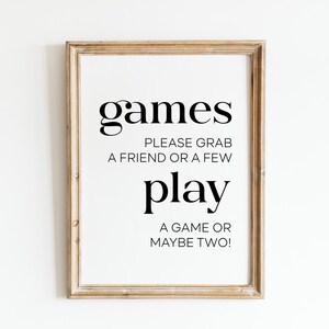 Please Grab A Friend or A Few, Play A Game or Maybe Two, Modern ...