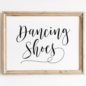 Dancing Shoes Sign, Wedding Signs, Wedding Signage, Wedding Sayings ...