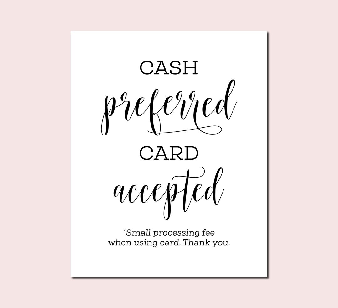 Cash Preffered Card Accepted, Card Payments Accepted, Office Business ...