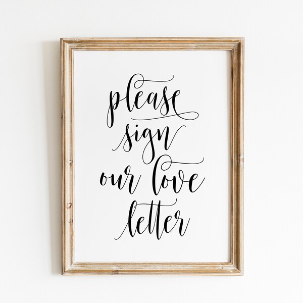 Sign Our Letter - Etsy