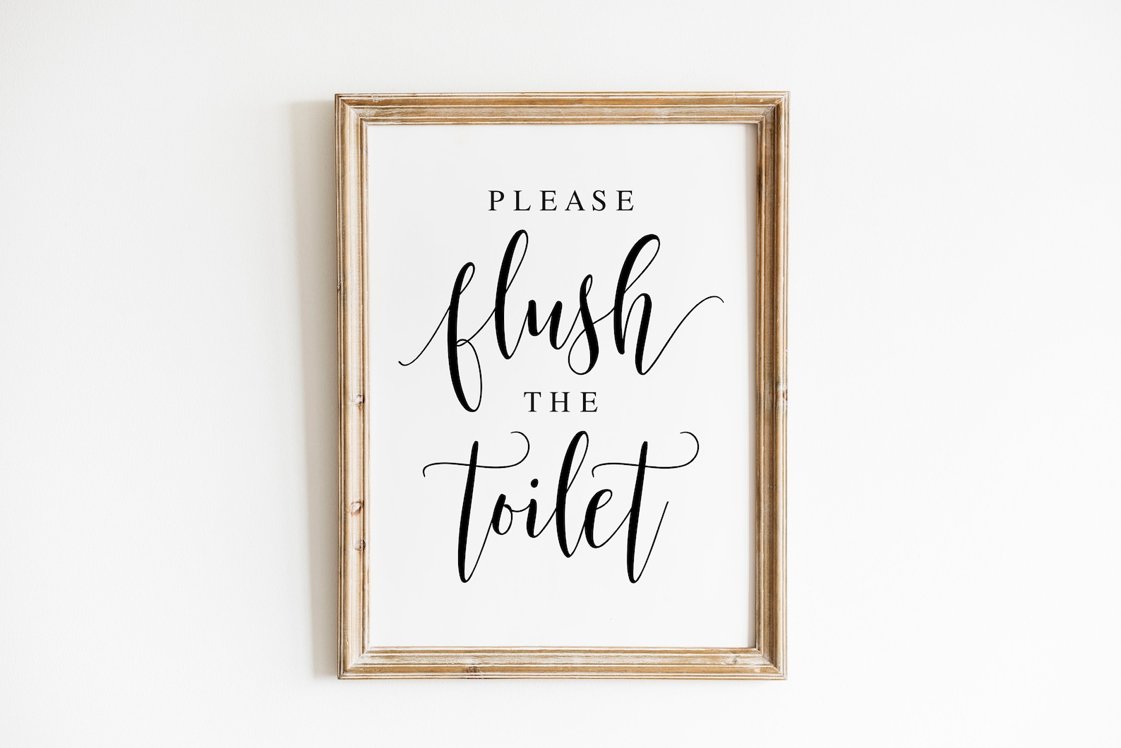 Please Flush the Toilet Bathroom Signs Bathroom Sayings | Etsy