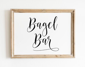 Bagel Bar Sign | Etsy
