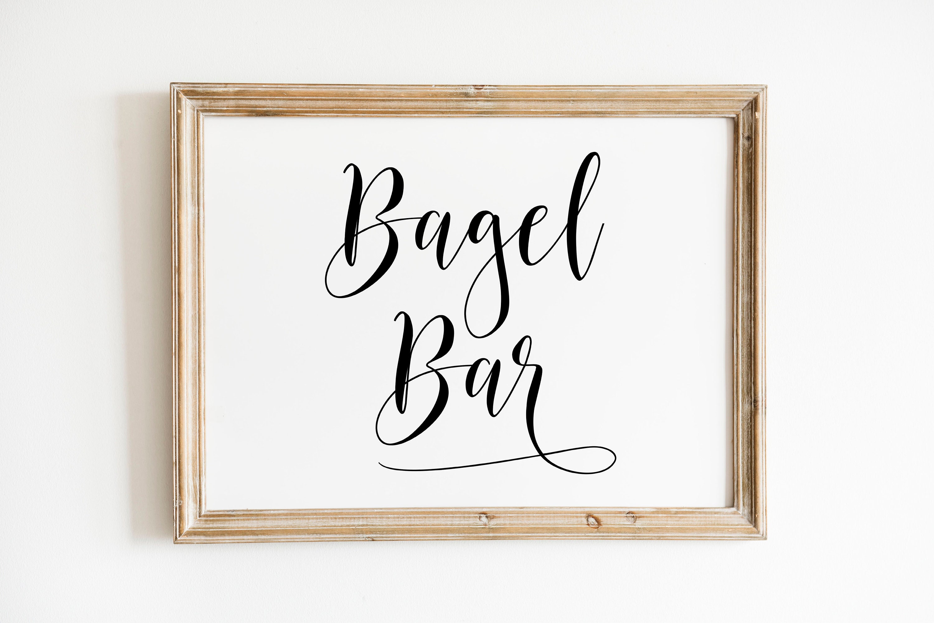 Bagel Bar Wedding Signs Wedding Bagel Sign Wedding Signage | Etsy