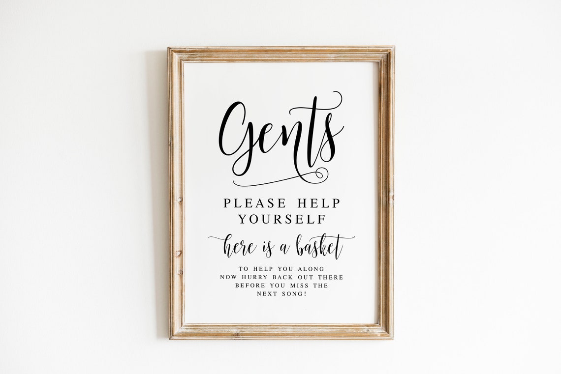 Gents Please Help Yourself Here is A Basket to Help You - Etsy