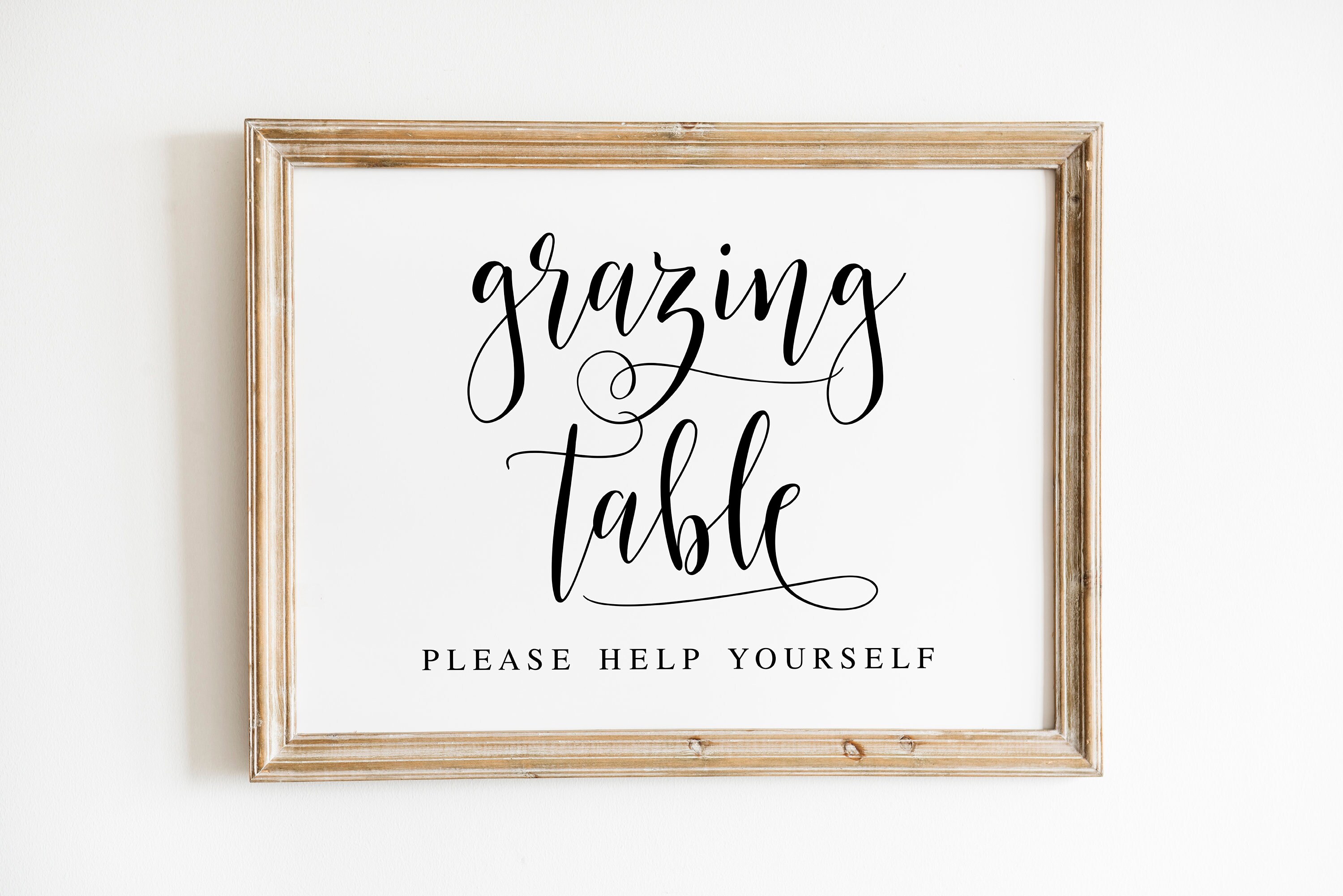 Grazing Table Please Help Yourself Wedding Food Signs - Etsy