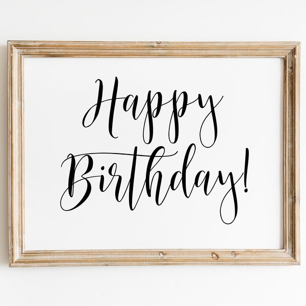 Happy Birthday Sign - Etsy