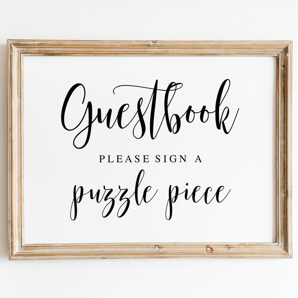 Please Sign a Puzzle - Etsy