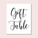Gift Table Sign, Wedding Signs, Wedding Signage, Wedding Giftssign ...