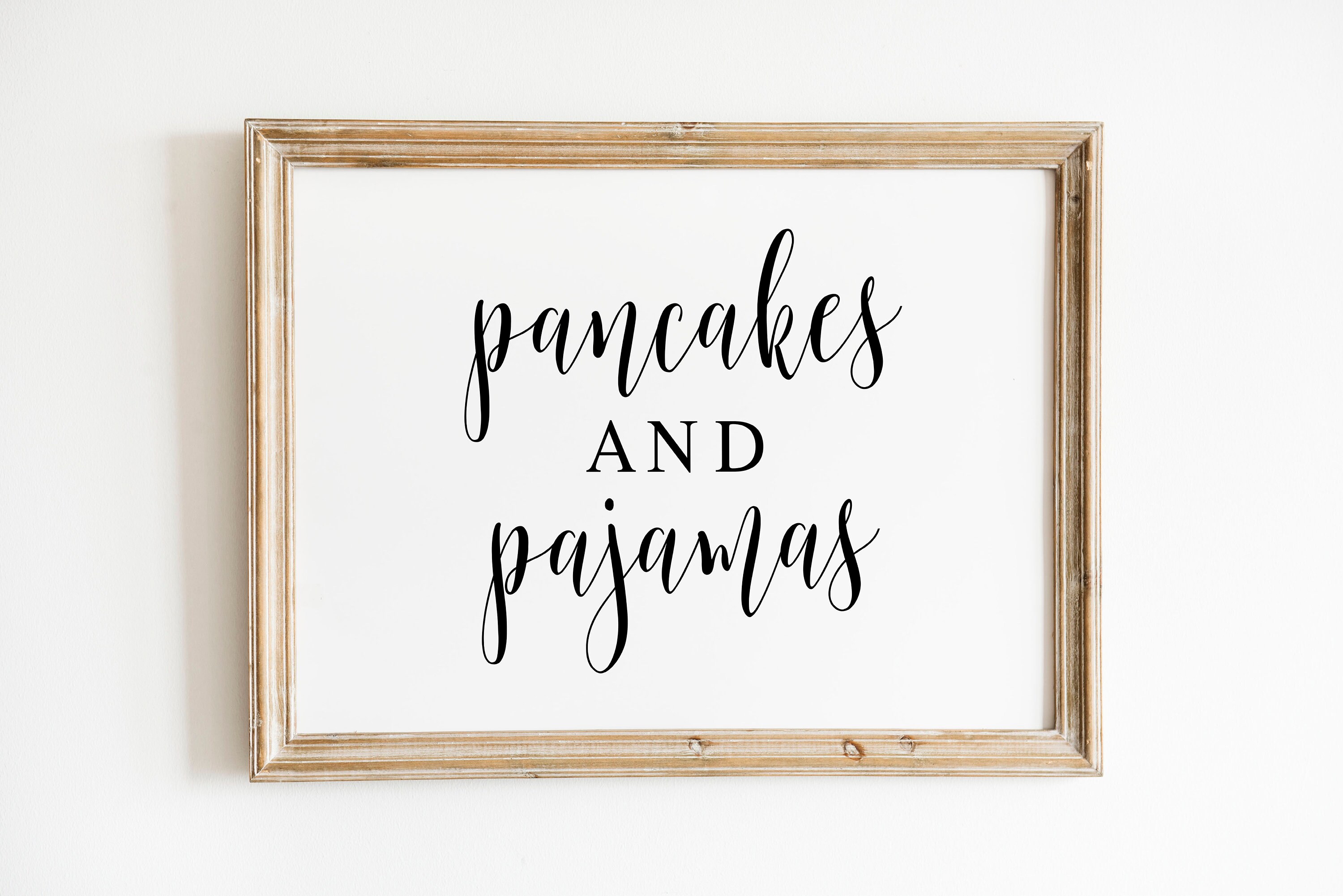 Pancakes and Pajamas Birthday Party Sign Birthday Signs - Etsy