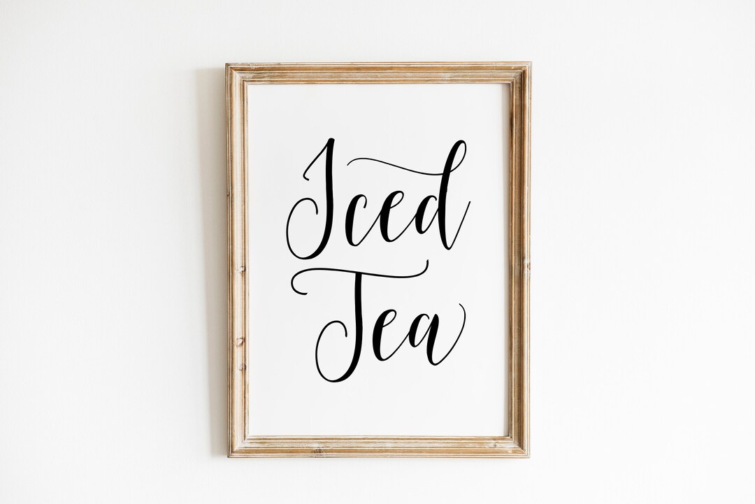 Iced Tea, Wedding Signs, Wedding Signage, Iced Tea Bar Sign, Wedding ...