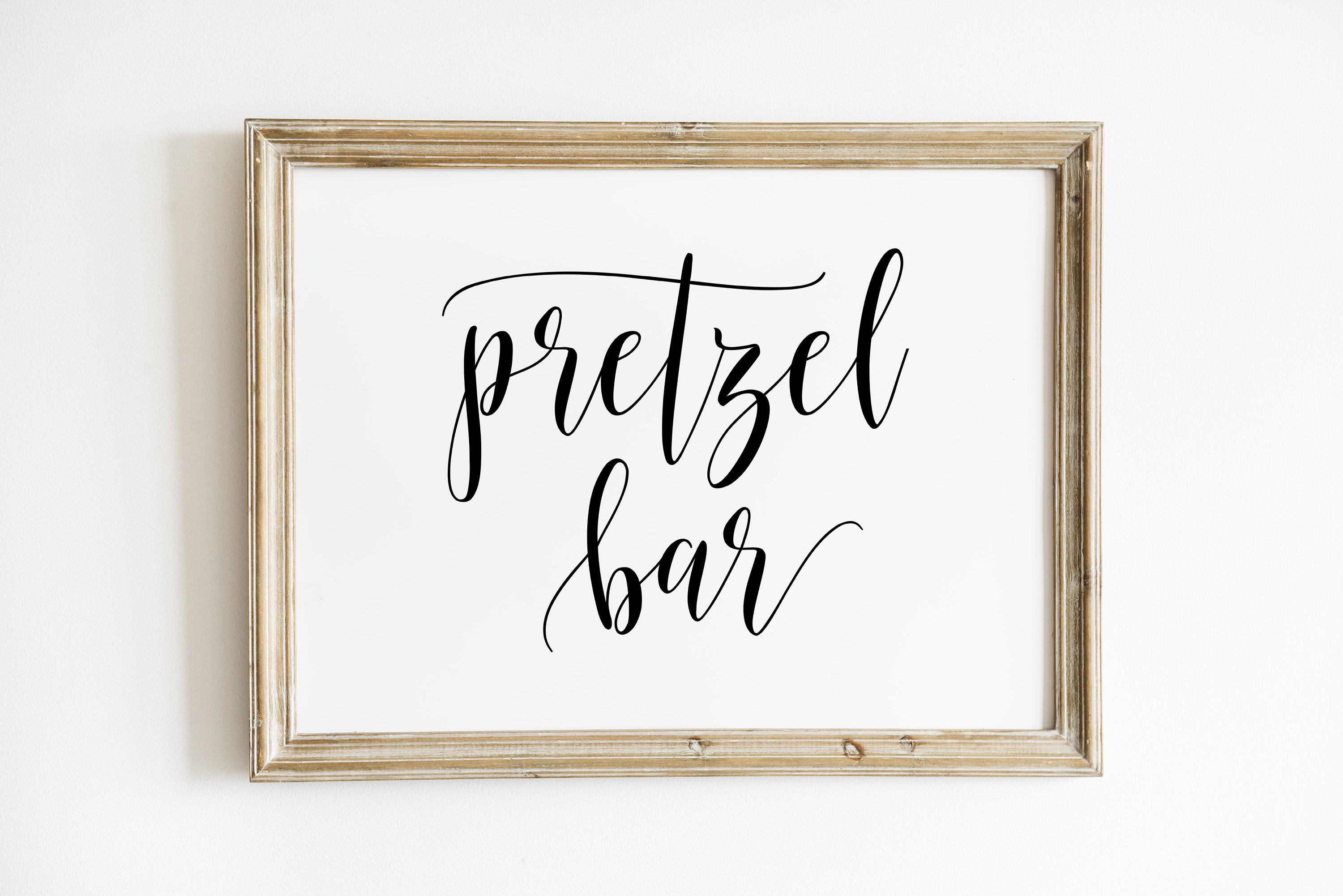 Pretzel Bar Sign Wedding Signs Wedding Bar Sign Food Bar | Etsy