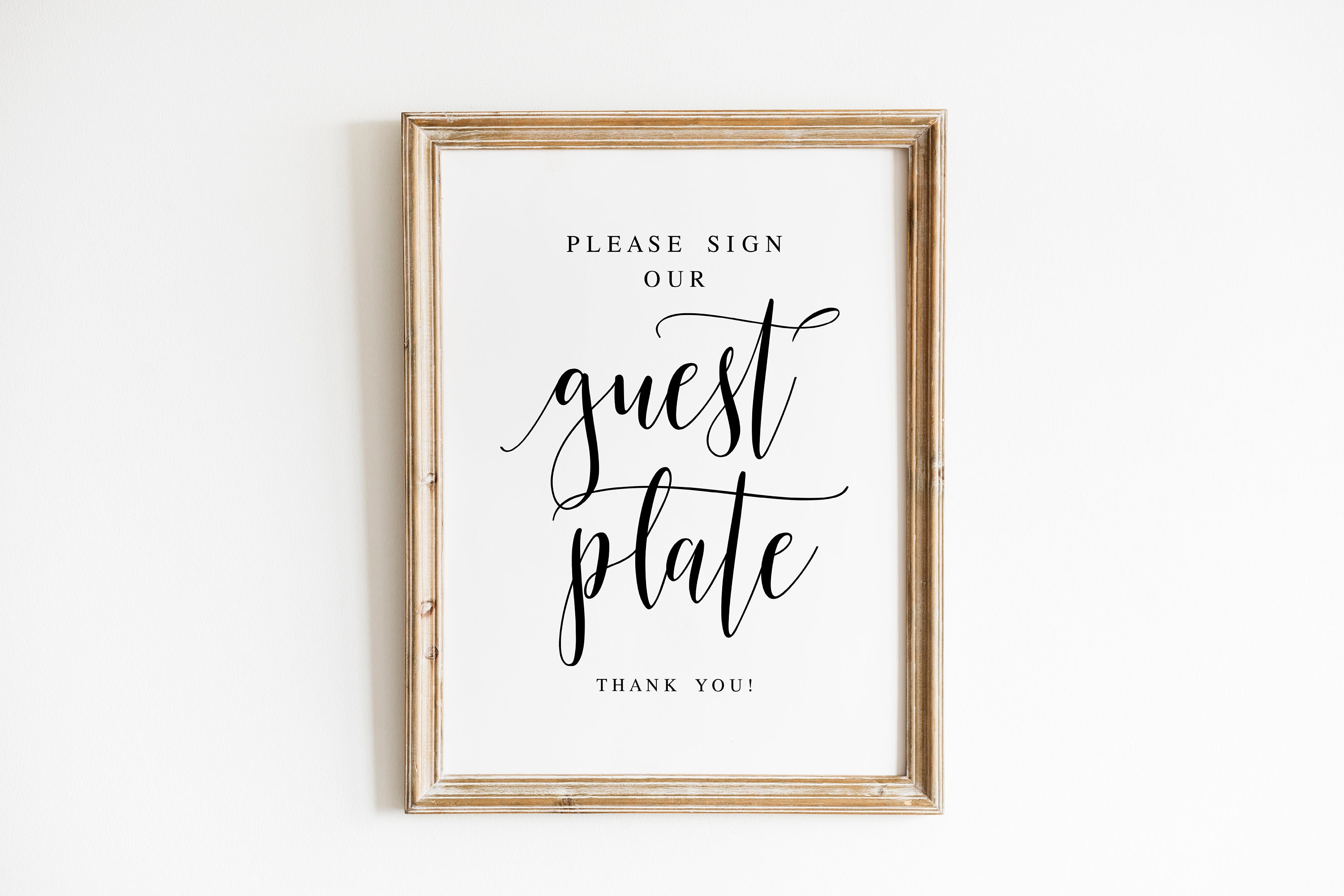 Please Sign Our Guest Plate Wedding Plate Guestbook Wedding - Etsy UK