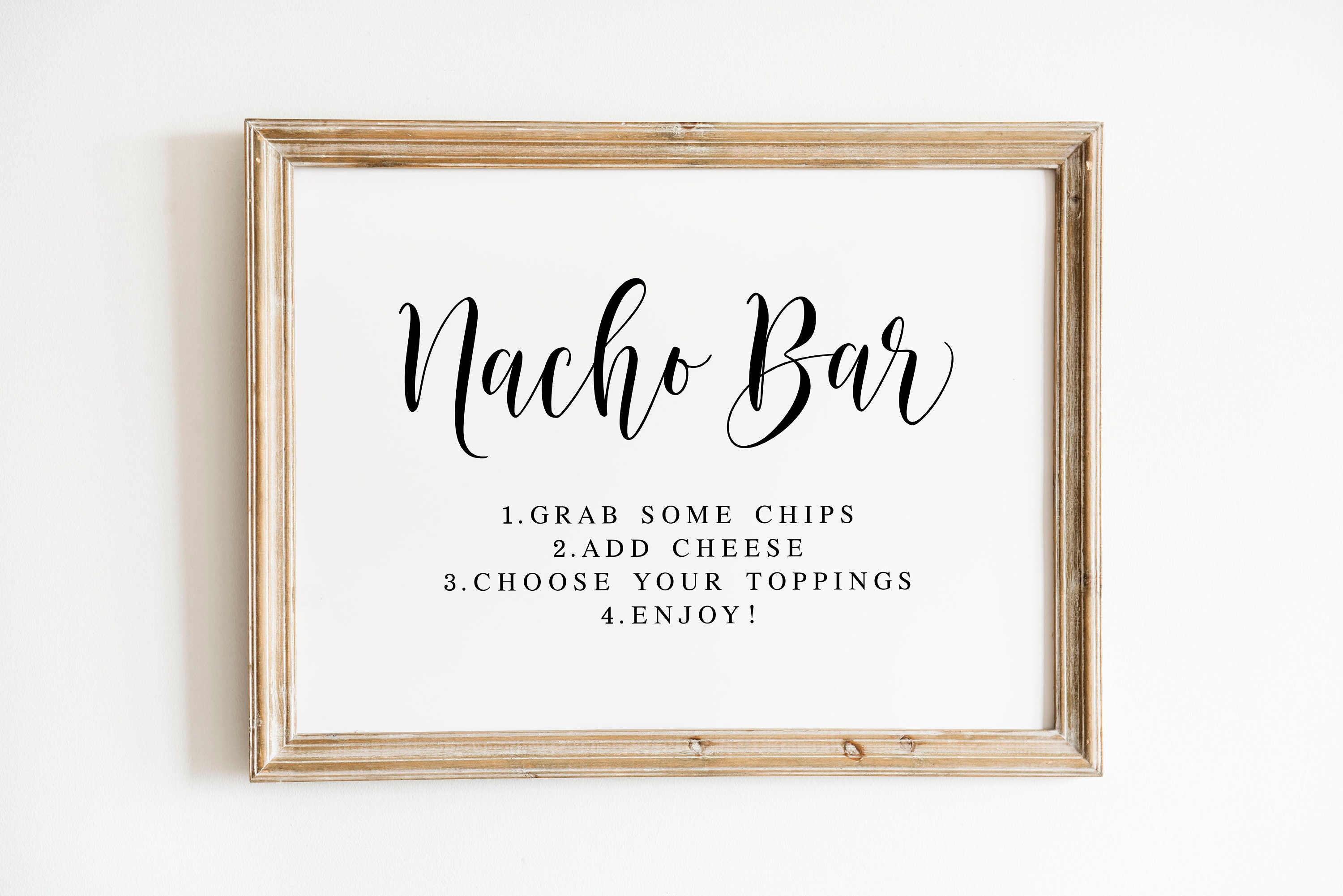 Nacho Bar Sign Grab Some Chips Wedding Nacho Sign Nacho - Etsy