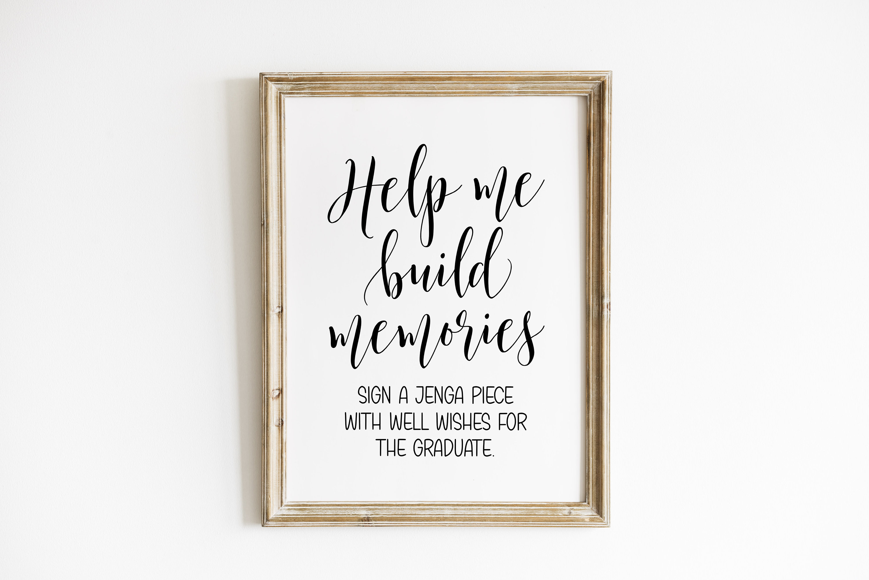 Help Me Build Memories Sign A Jenga Piece With Well Wishes - Etsy