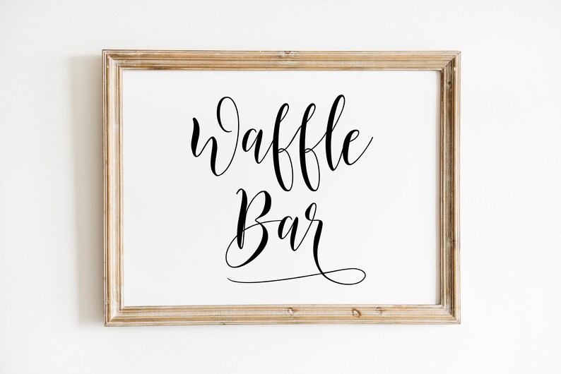 Waffle Bar Sign Wedding Signs Wedding Dessert Bar Sign | Etsy