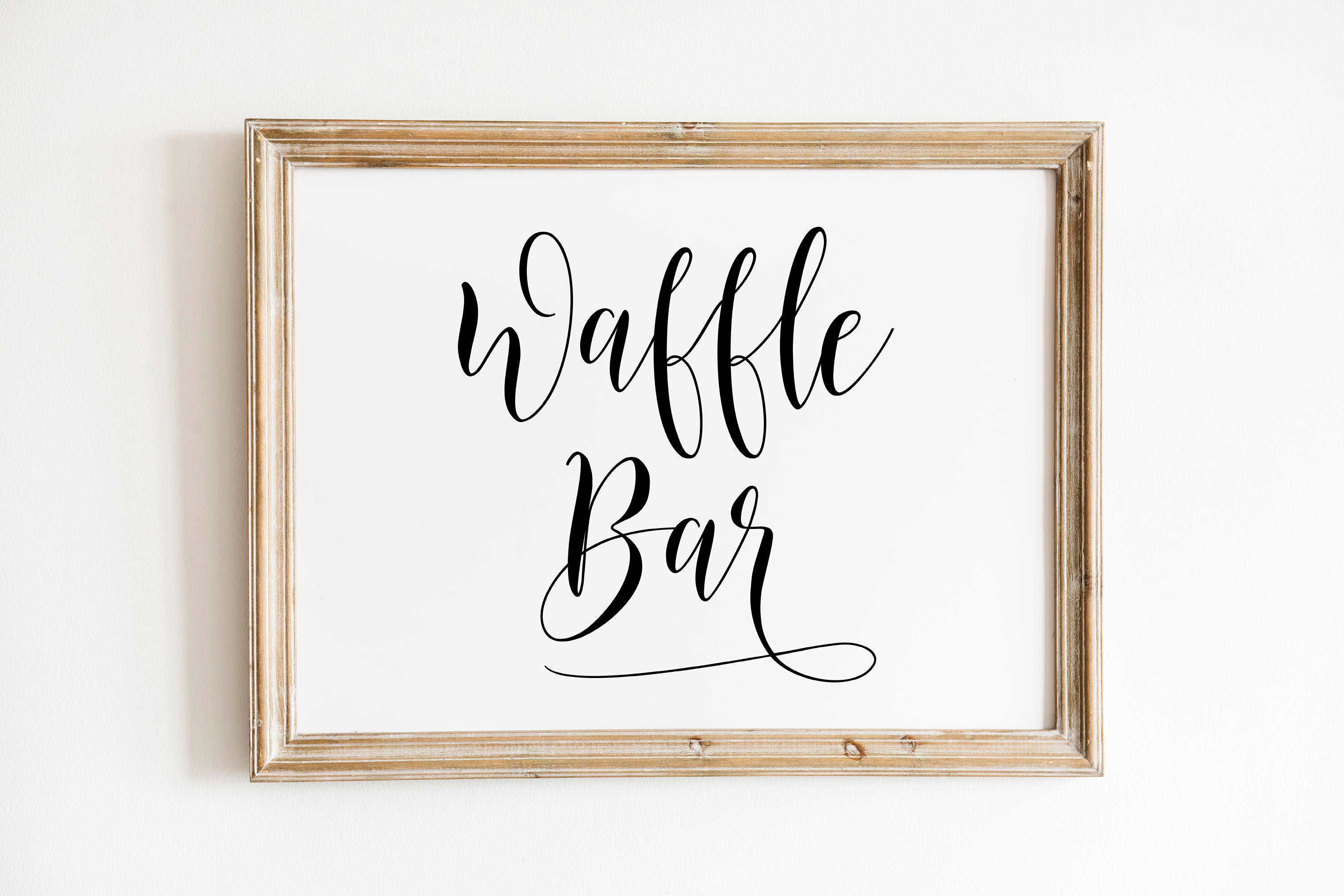 Waffle Bar Sign Wedding Signs Wedding Dessert Bar Sign | Etsy