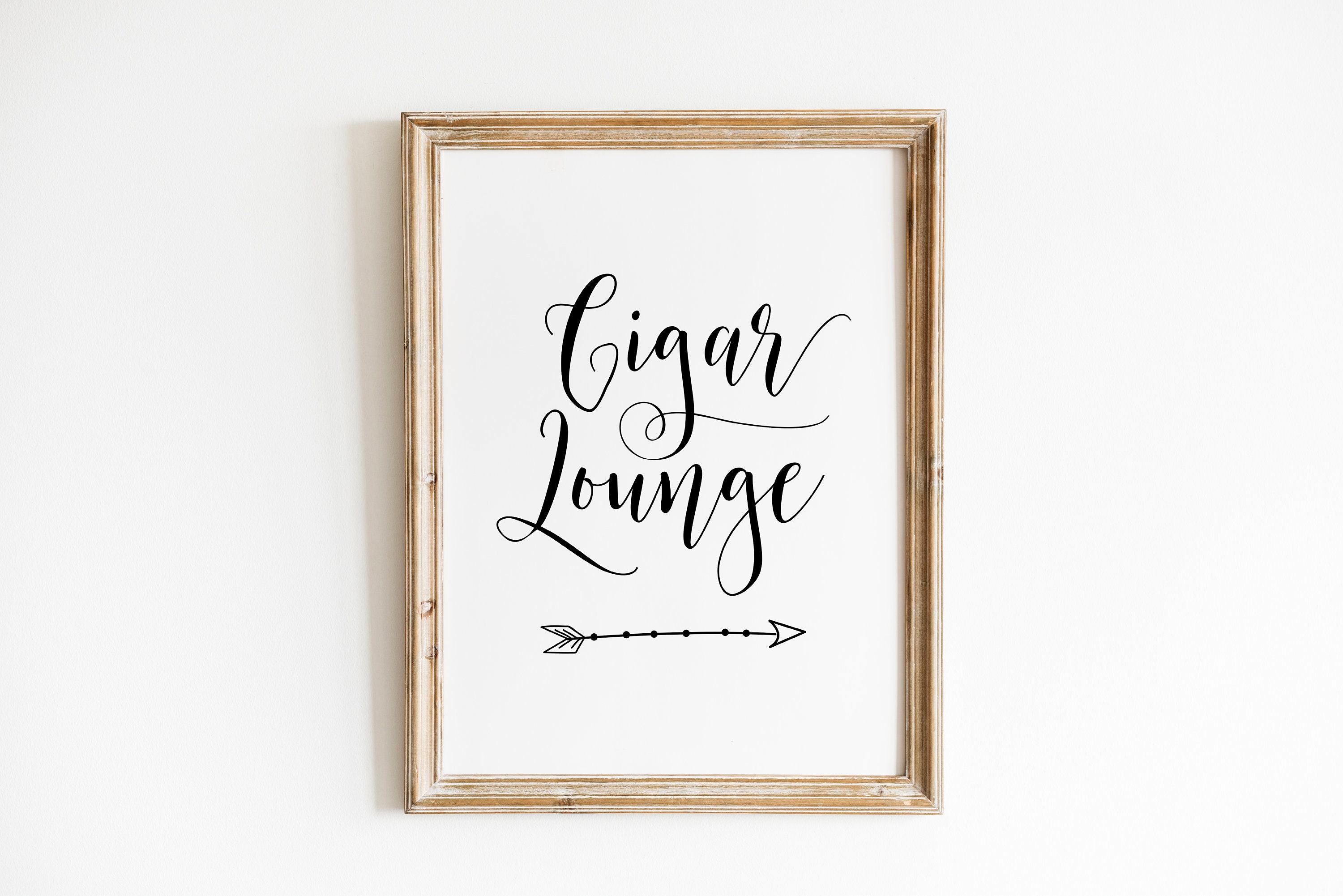 Cigar Lounge Sign Wedding Cigar Sign Cigar Lounge This Way | Etsy