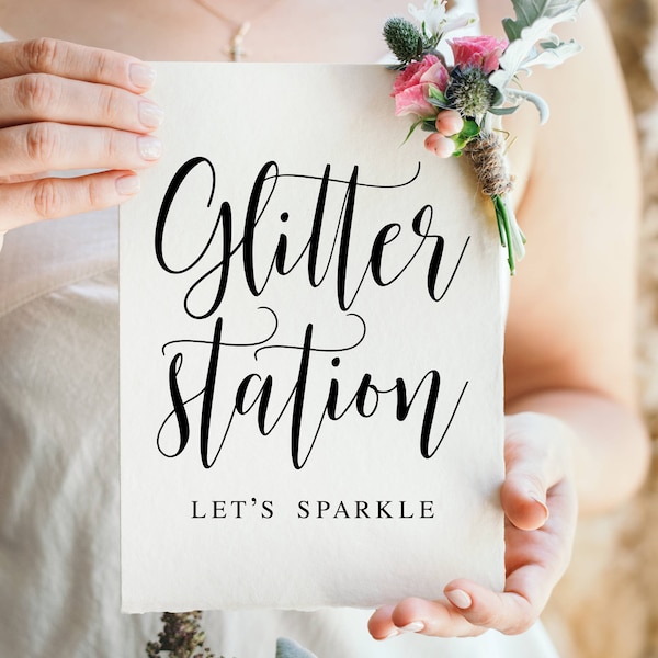 Glitter Signs - Etsy
