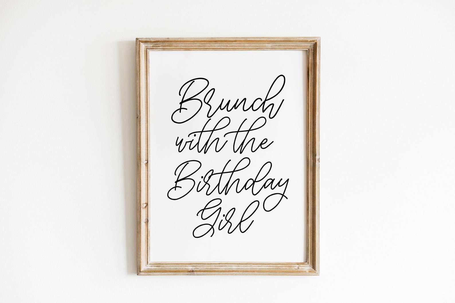 Brunch With the Birthday Girl Birthday Party Sign Birthday | Etsy