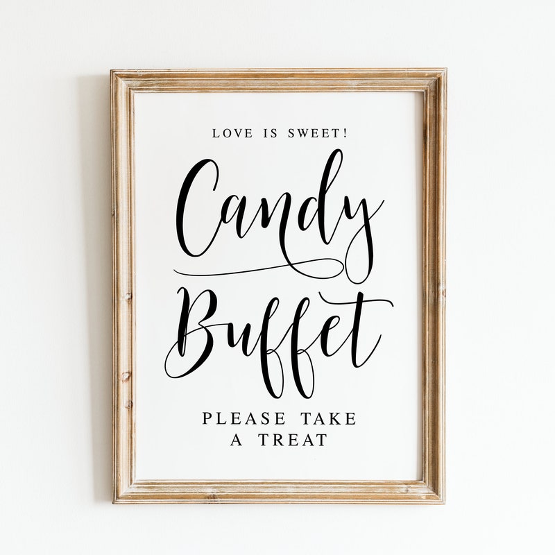 Candy Buffet Signage - Etsy