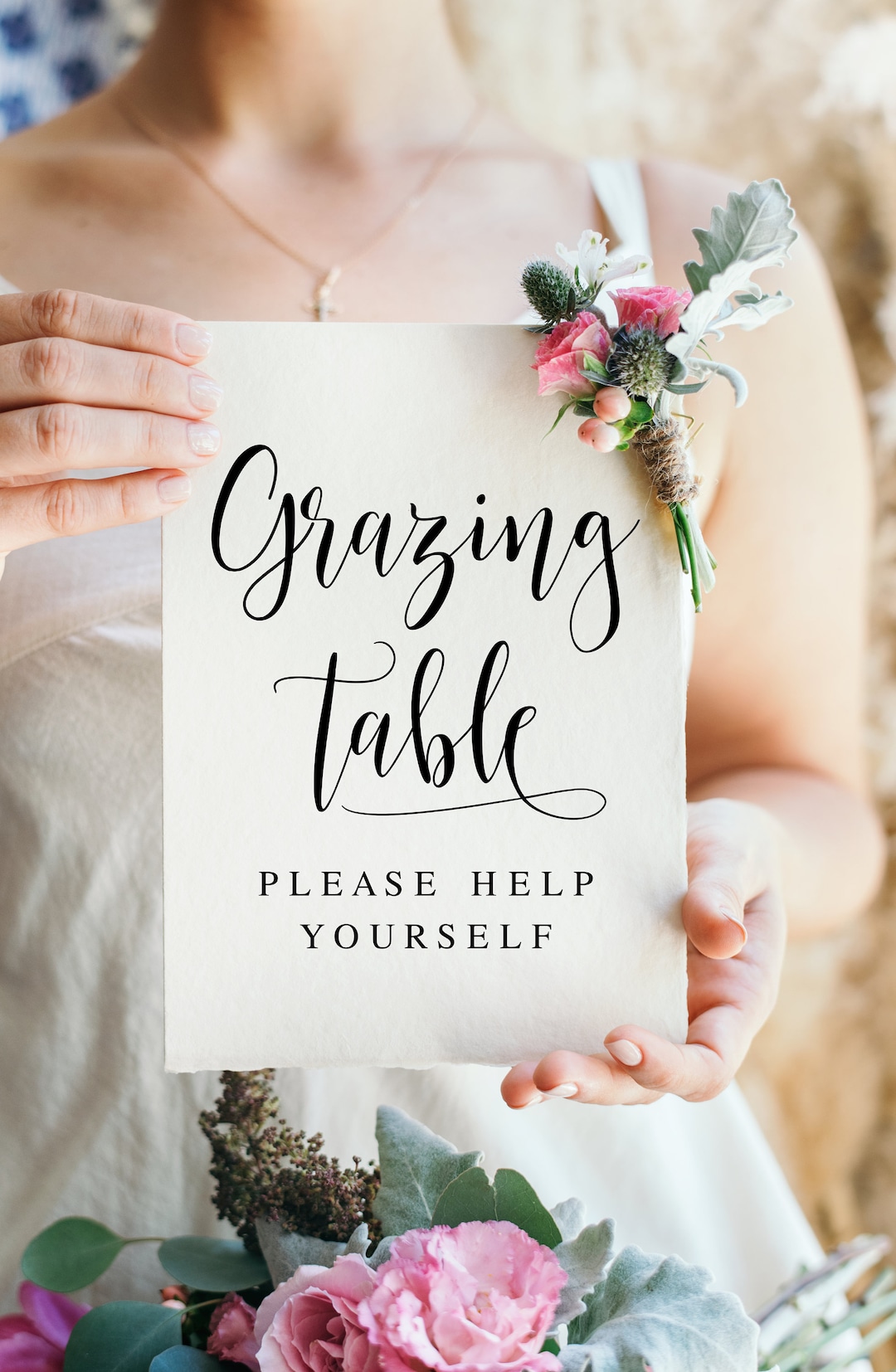 Grazing Table Sign, Please Help Yourself, Wedding Food Signs, Cheese ...