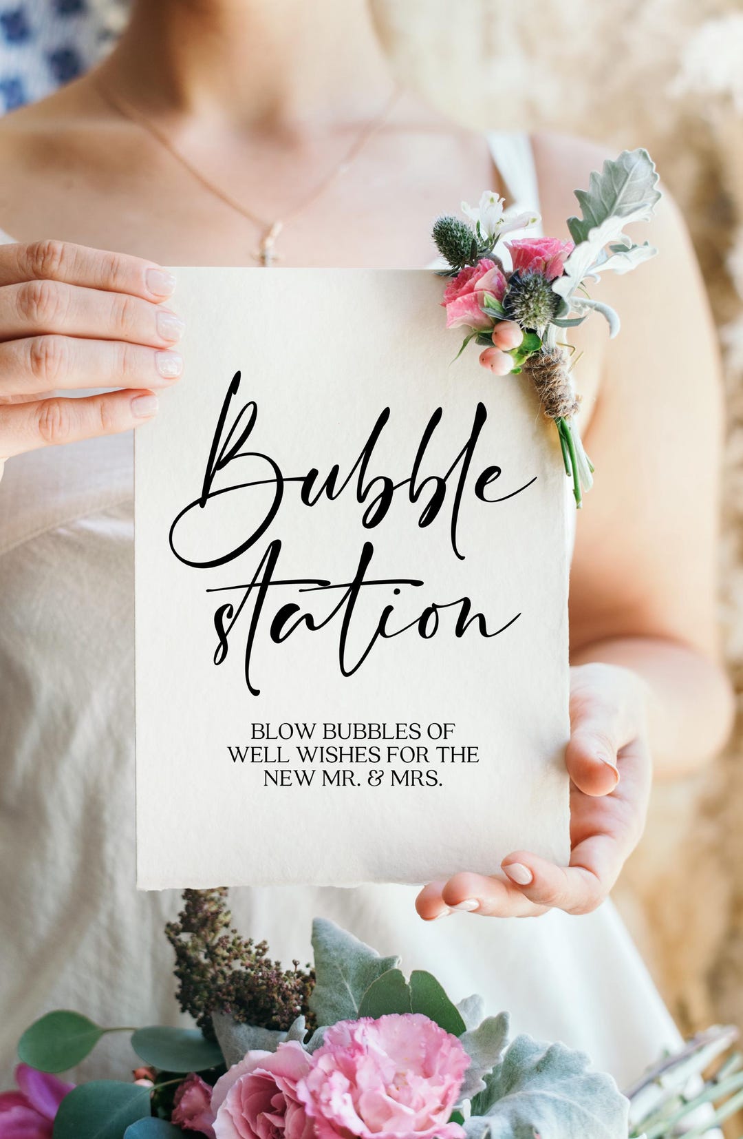 Bubble Station Wedding Sign: Minimalist Send off (digital Download) - Etsy