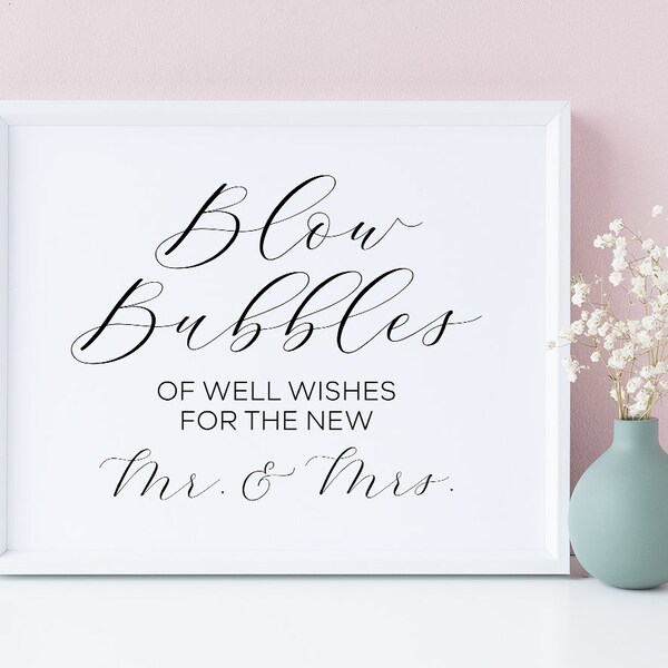 Wedding Bubble Sign - Etsy