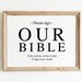 Please Sign Our Bible, Wedding Bible Guestbook Sign, Wedding Signs ...