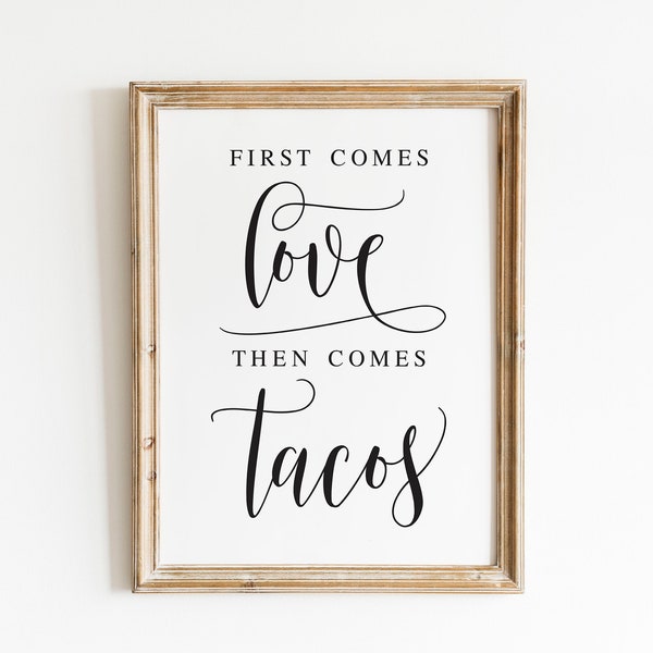 First Comes Love Then Comes Tacos Svg - Etsy